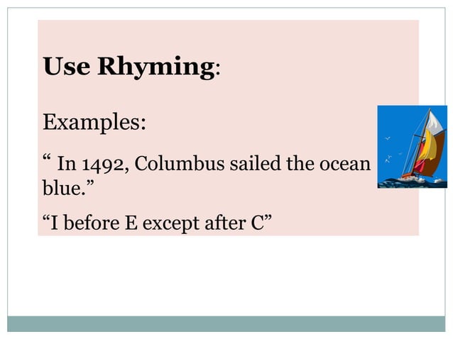Mnemonic devices lisa com | PPT
