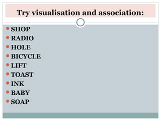 Mnemonic devices lisa com | PPT