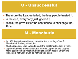 Mnemonic learning - League of Nations failure | PPTX