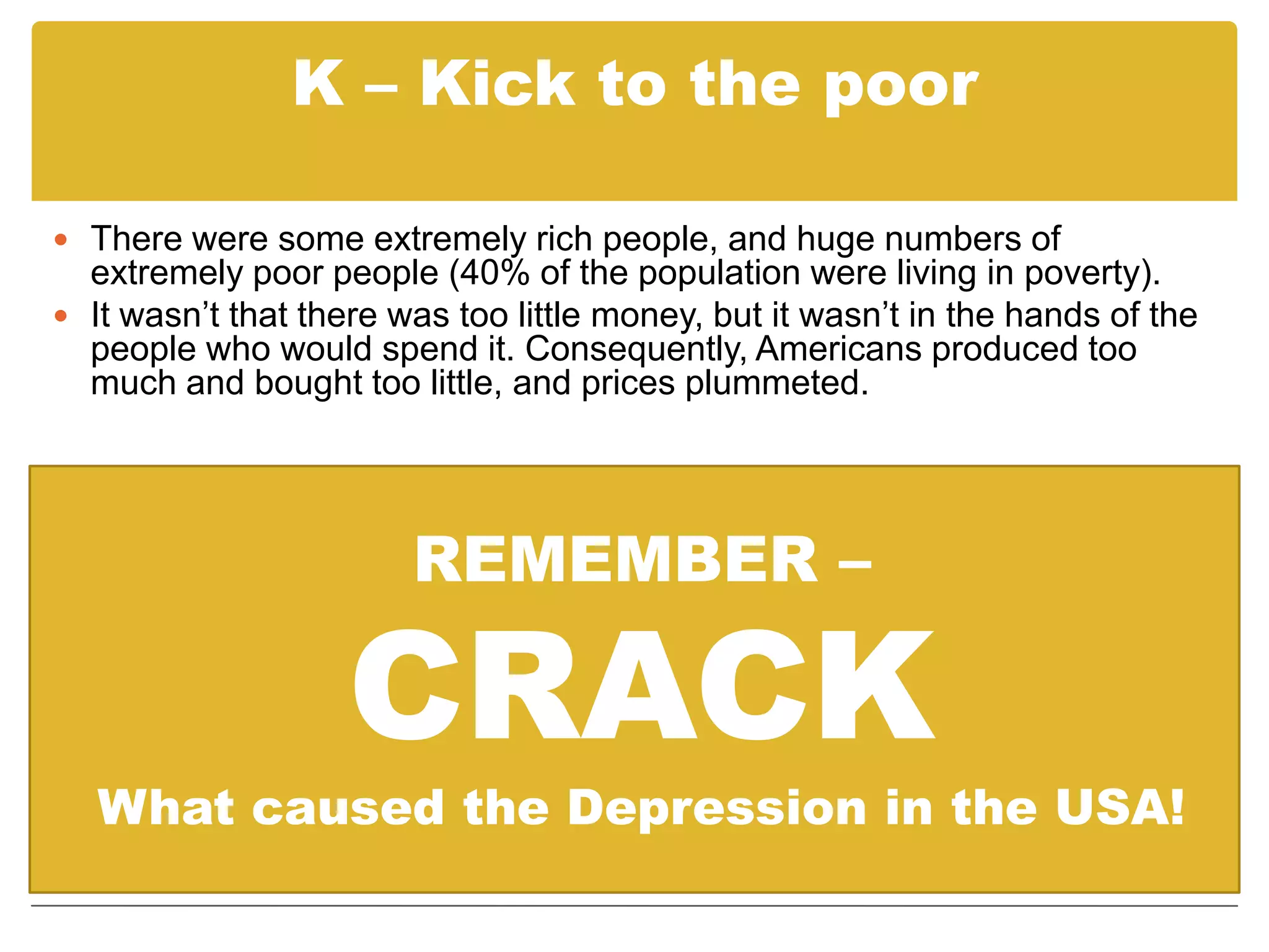 Mnemonic learning Y11 - 10 causes of depression | PPTX
