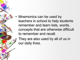 Mnemonics | PPTX
