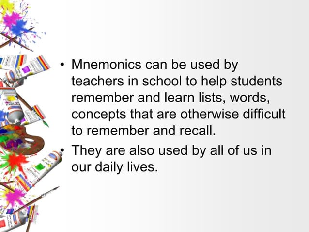 Mnemonics | PPTX