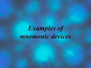 Mnemonics | PPTX