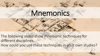 Mnemonics | PPTX