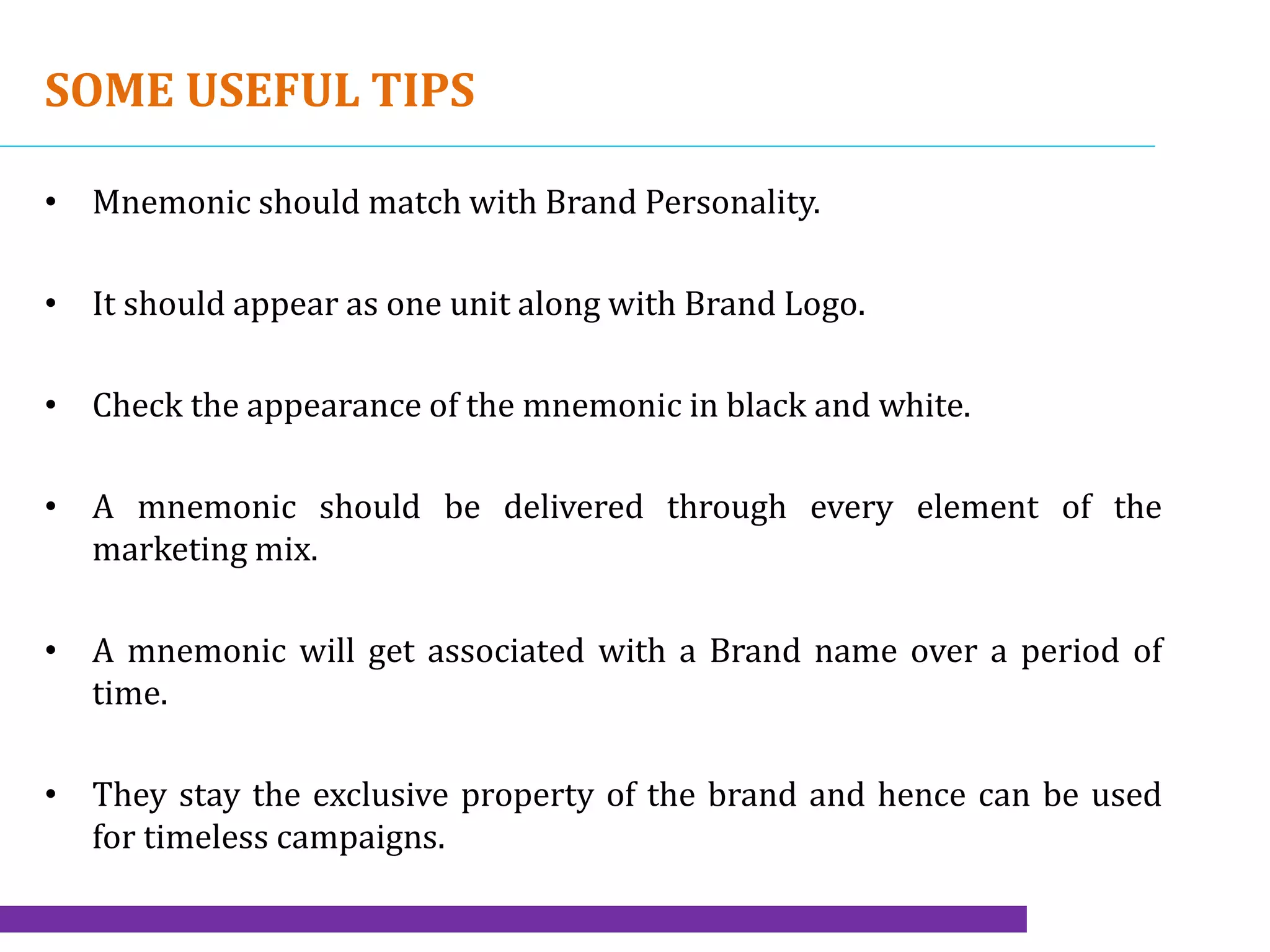 Brand Mnemonics | PPTX