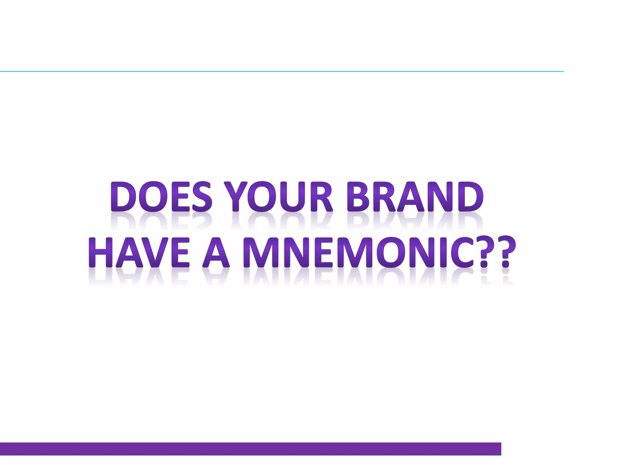 Brand Mnemonics | PPTX