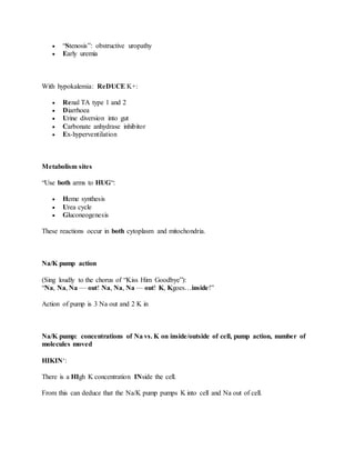 Mnemonics biochemistry 2 | DOCX