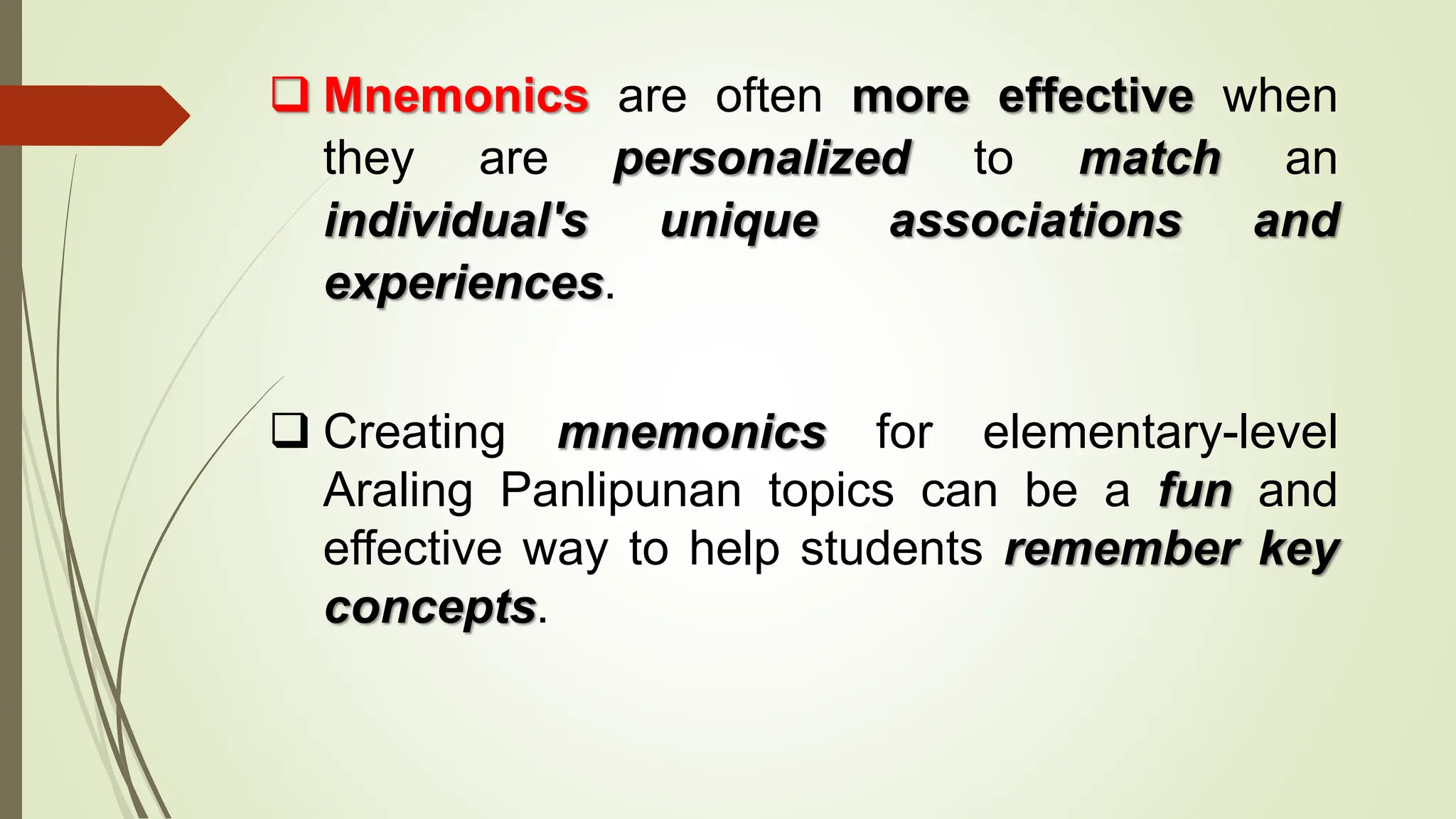 MNEMONICS STRATEGY in ARALING PANLIPUNAN.pptx