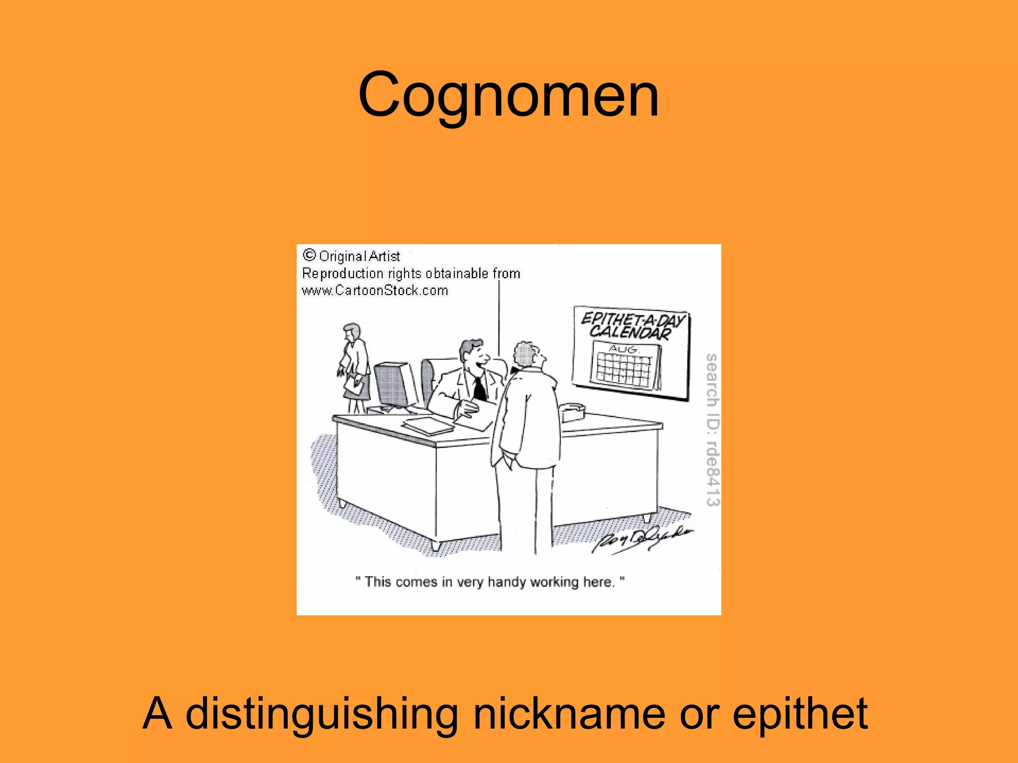 Nom-, Nym Mnemonics | PPT