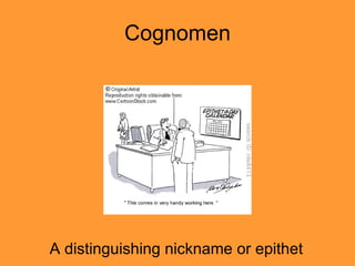 Nom-, Nym Mnemonics | PPT