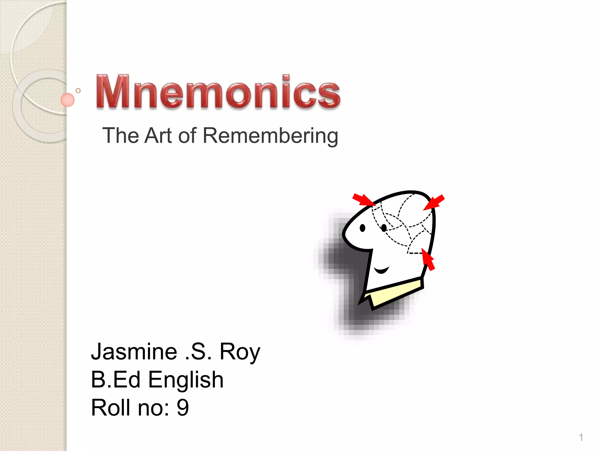 Mnemonics ppt | PPTX