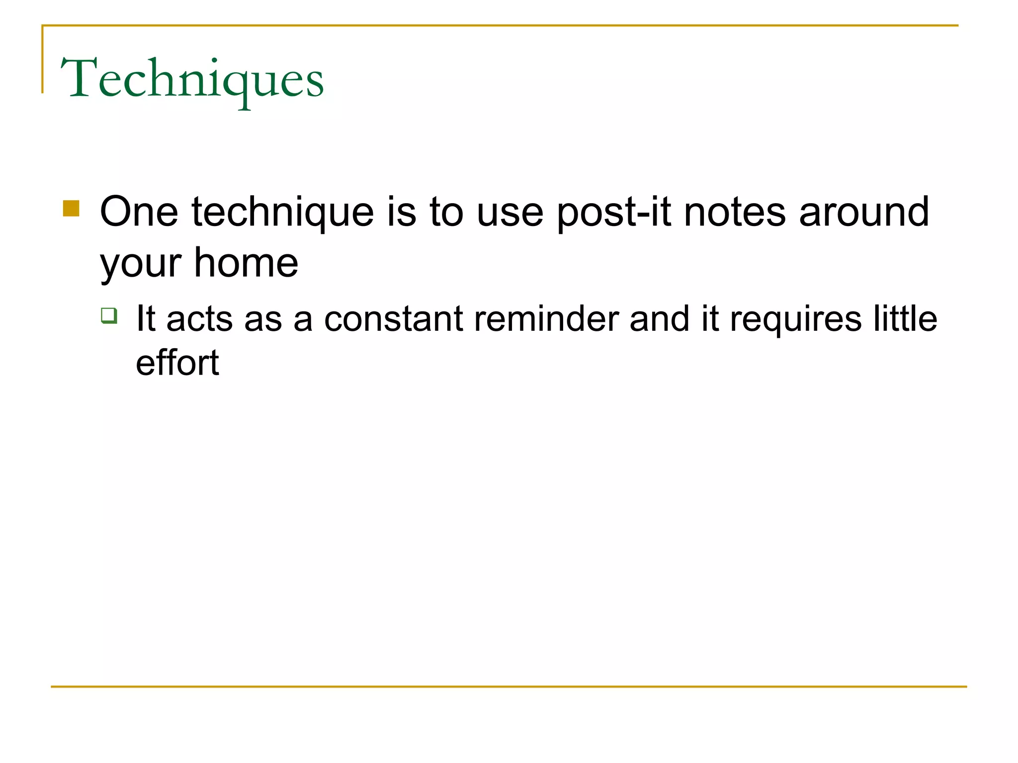 Mnemonics studyskills | PPT