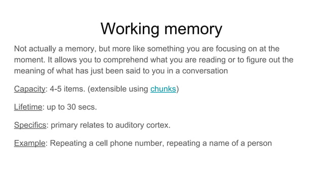 Mnemotechnics from neuroscience point of view | PPT | Free Download