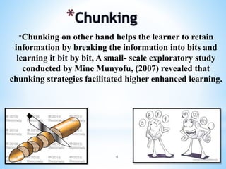 Mneumonics, Chunking, Mindmapping | PPTX
