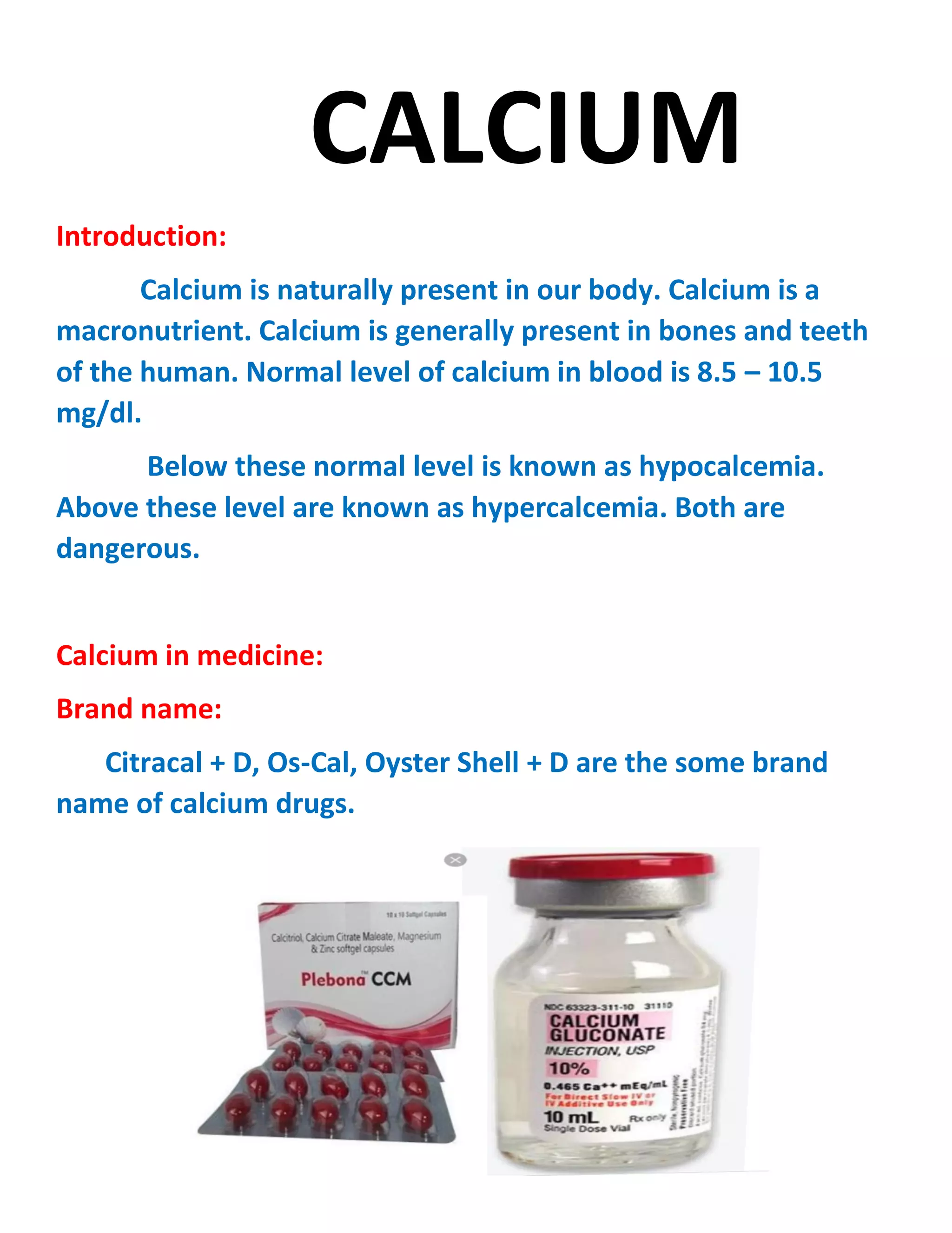 Calcium | PDF