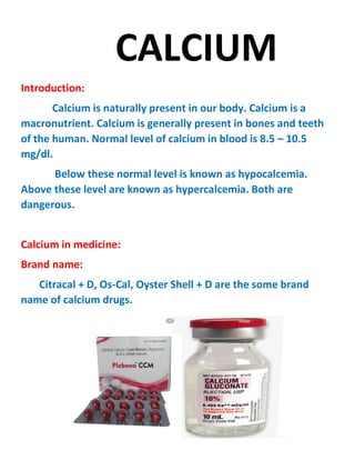 Calcium | PDF