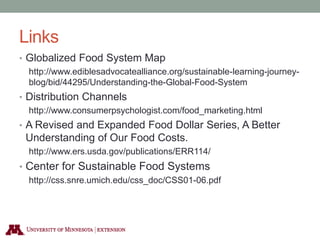 Getting to Know the Food System - Abby Gold | PPTX | Agriculture ...