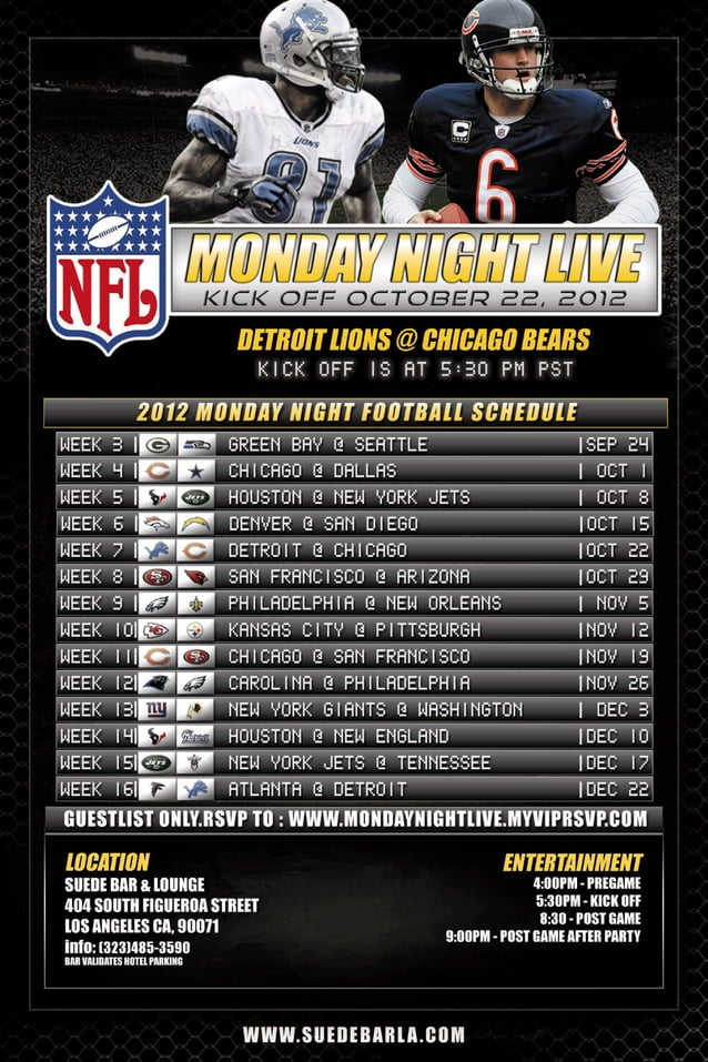 Monday Night Live Football | PDF