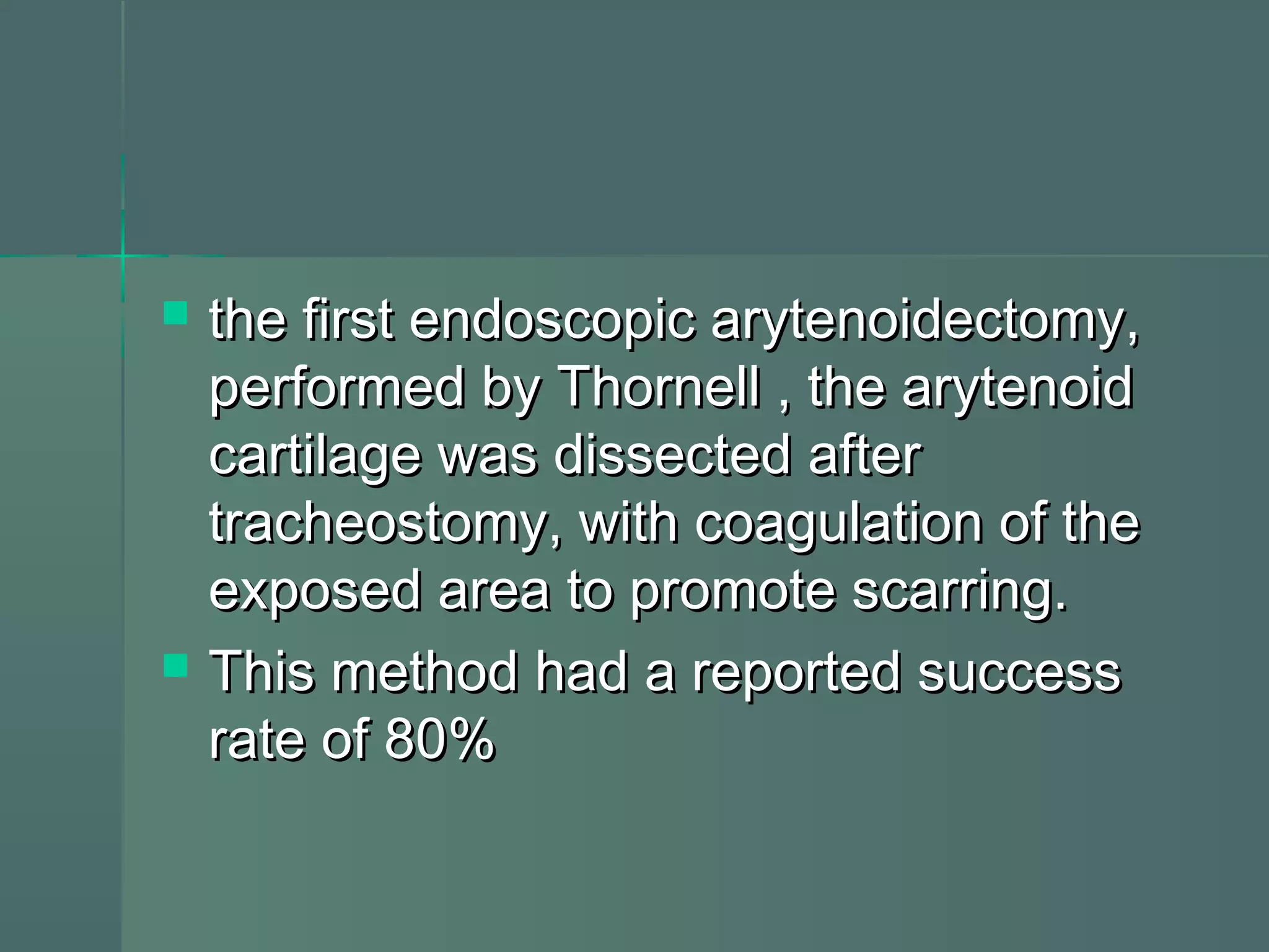 management of b/l vocal cord paralysis | PPT