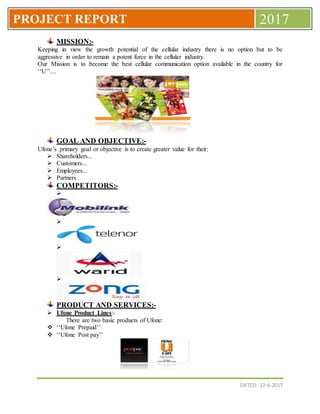 UFONE FINAL PROJECT | PDF