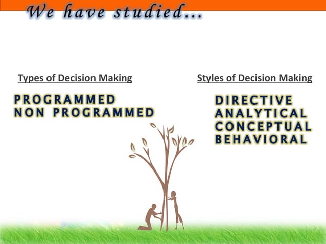 Types and Styles of Decision making. | PPTX