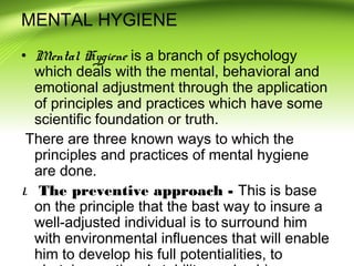 Frustation , Stress , BurnOut , Mental Health and Mental Hygiene | PPT