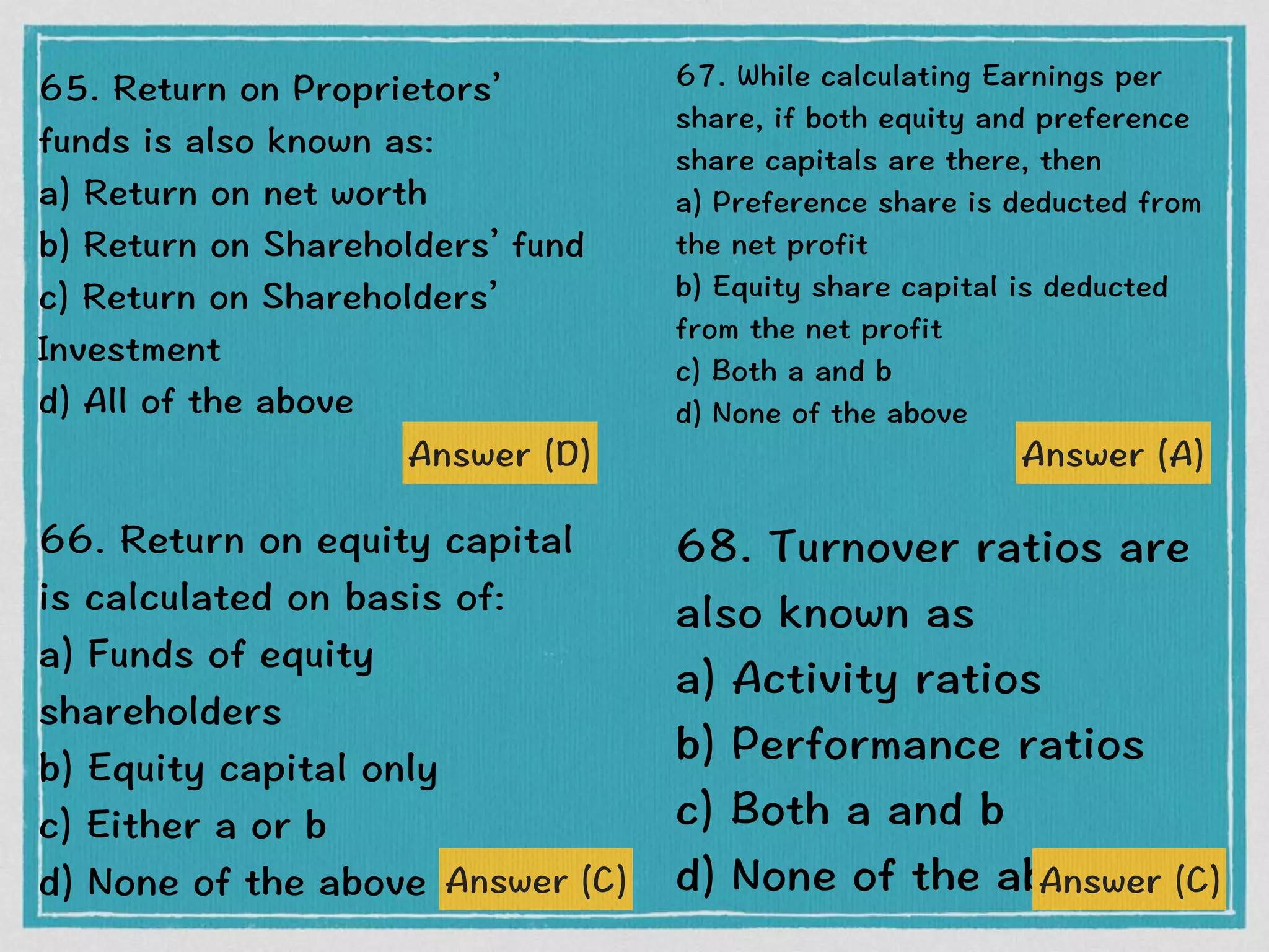 Management Accounting Mcqs 2 By Dr Mamata Rathi Ppt