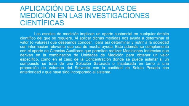 Escalas de medicion | PPT