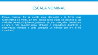 Escalas de medicion | PDF