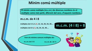 Mínim comú múltiple | PPT | Free Download
