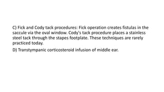 MÉNIÈRE’S DISEASE.pptx ent ug presentation | PPTX
