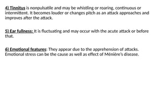MÉNIÈRE’S DISEASE fhgfcbcbxvcfxfdxbgfhgfbv | PPTX