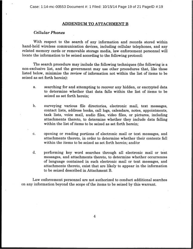 Application and Affidavit for a Search Warrant