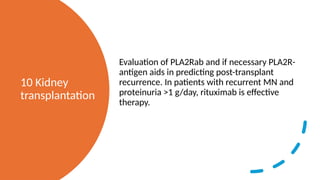Membranous nephropathy slides for seminar KDIGO.pptx