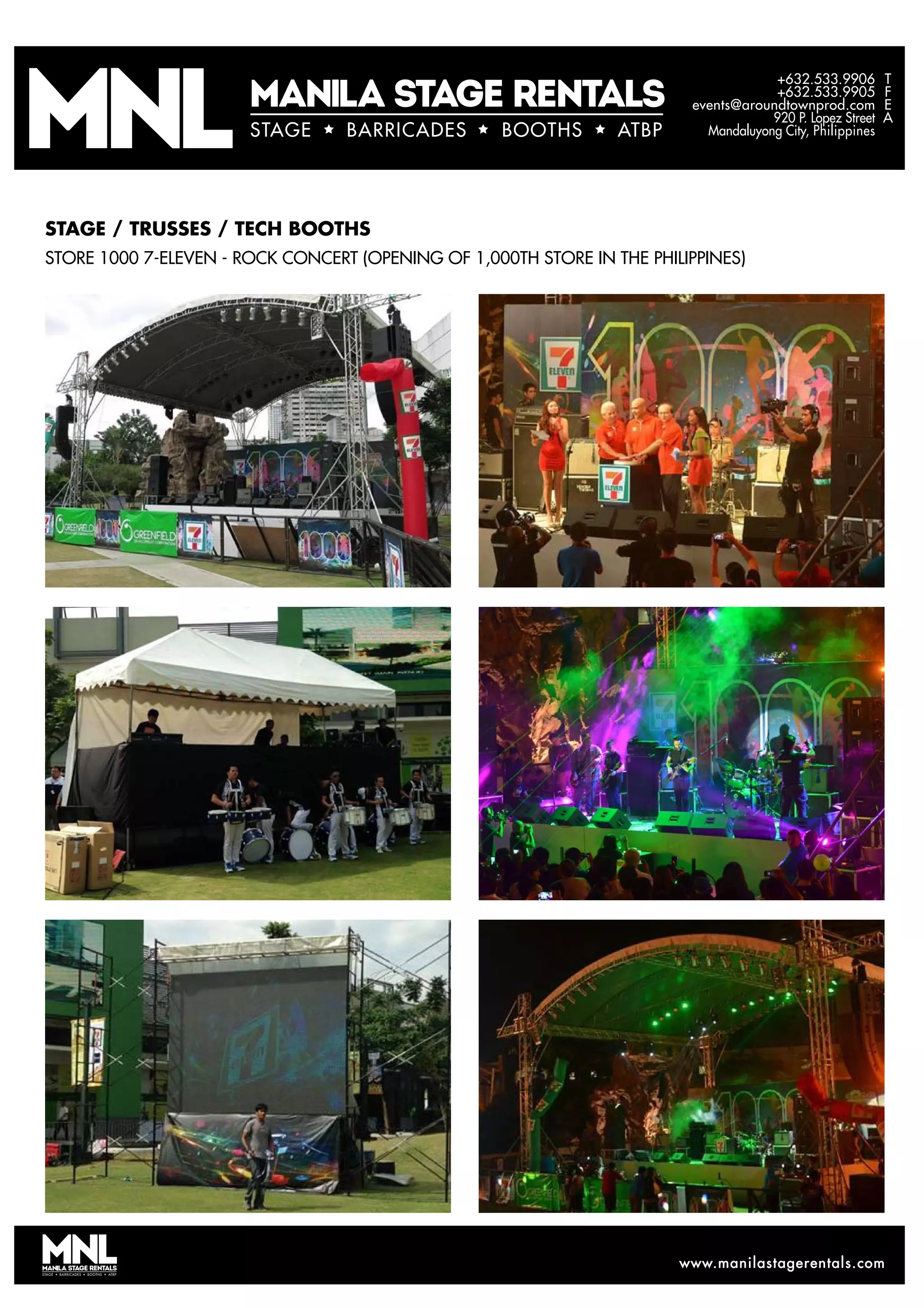 MANILA STAGE AND TRUSSES RENTALS (MNL STAGE RENTALS ) | PDF