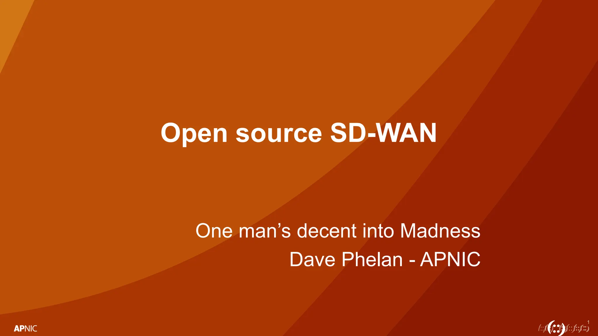 mnNOG 5: Open source SD-WAN | PDF
