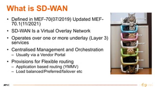 mnNOG 5: Open source SD-WAN | PDF