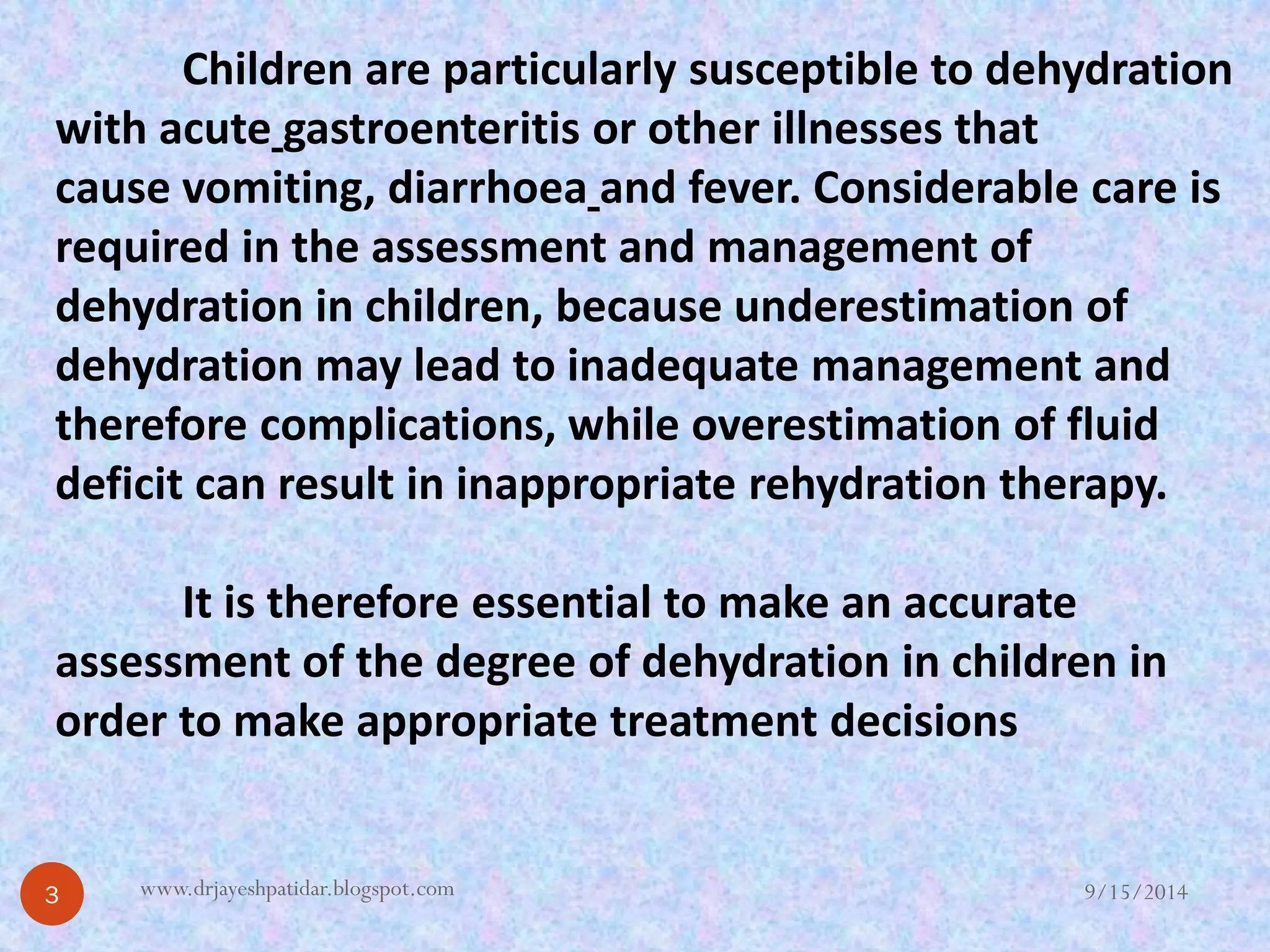 Assessing dehydration in children | PDF