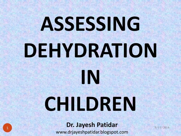 Assessing dehydration in children | PDF | Digestive Disorders ...