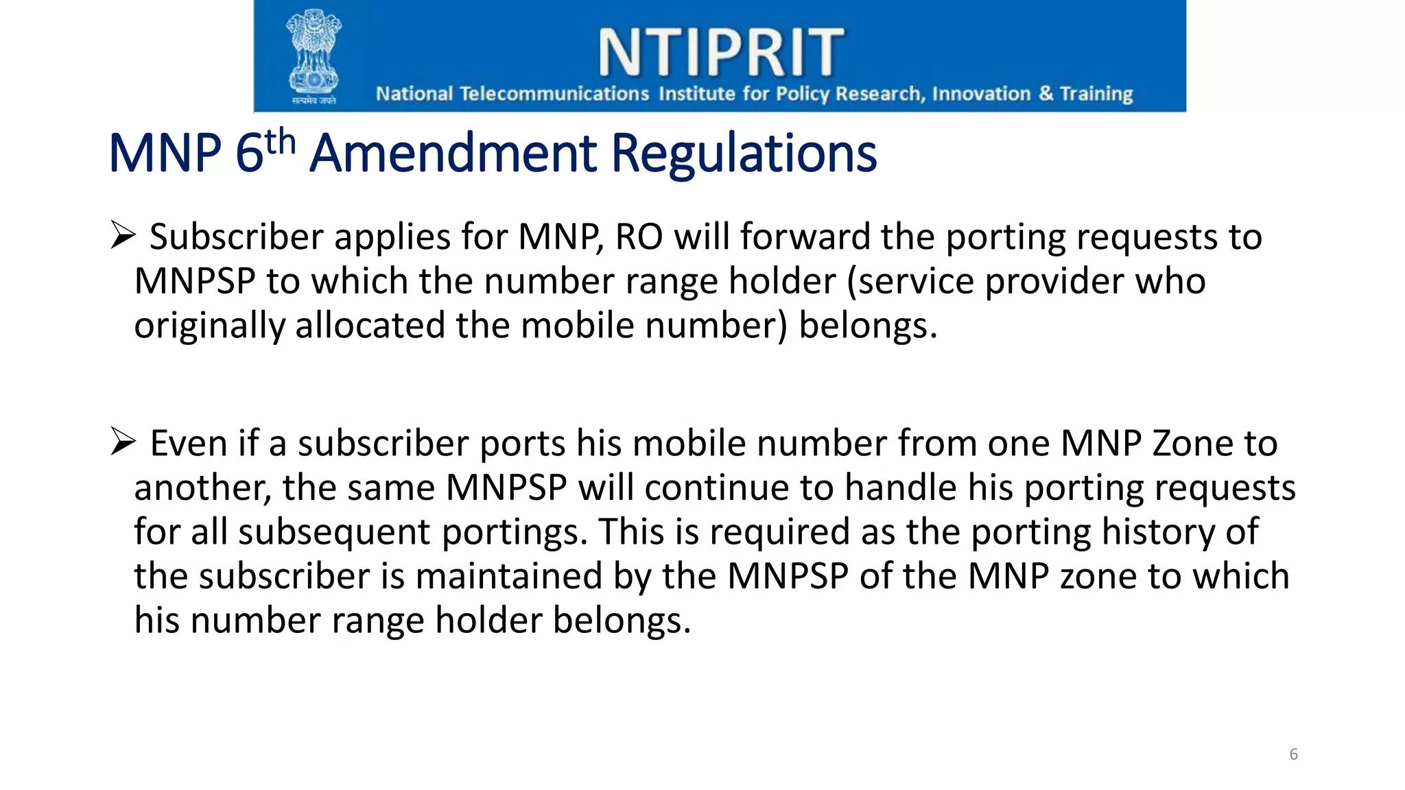 MNP sixth adendment regulations | PPT