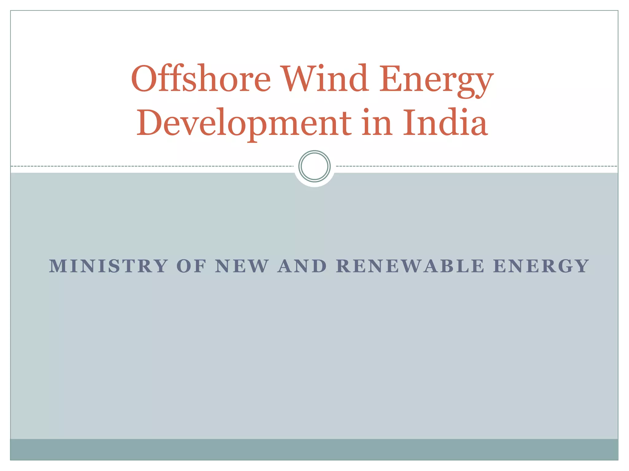 Offshore wind energery development in India | PDF