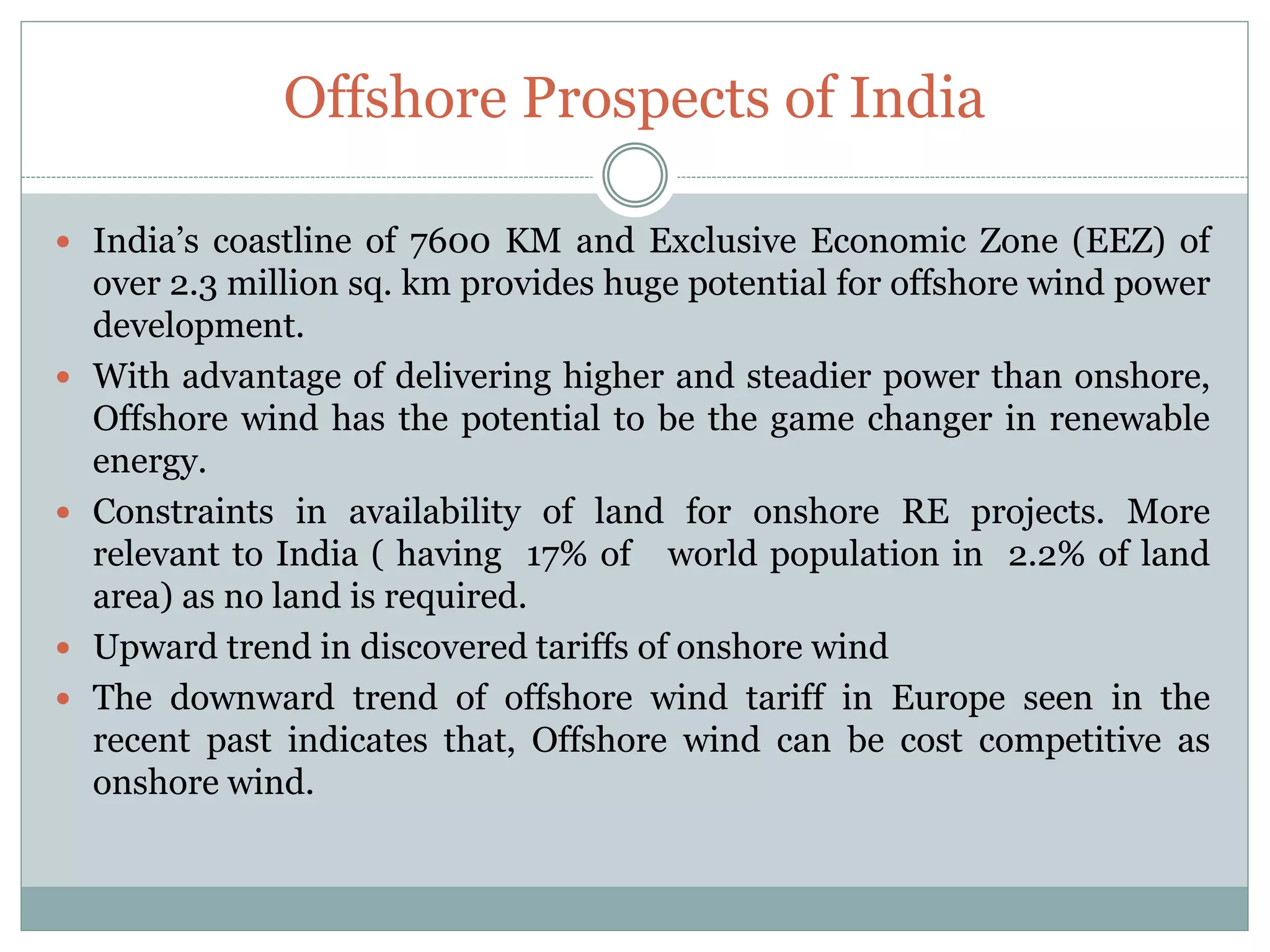 Offshore wind energery development in India | PDF