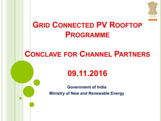 MNRE_Conclave-CP-ppt-Final.pptx | Power and Energy Industry | Industries