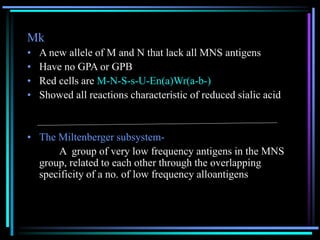 MNS Blood group system powerpoint in.ppt