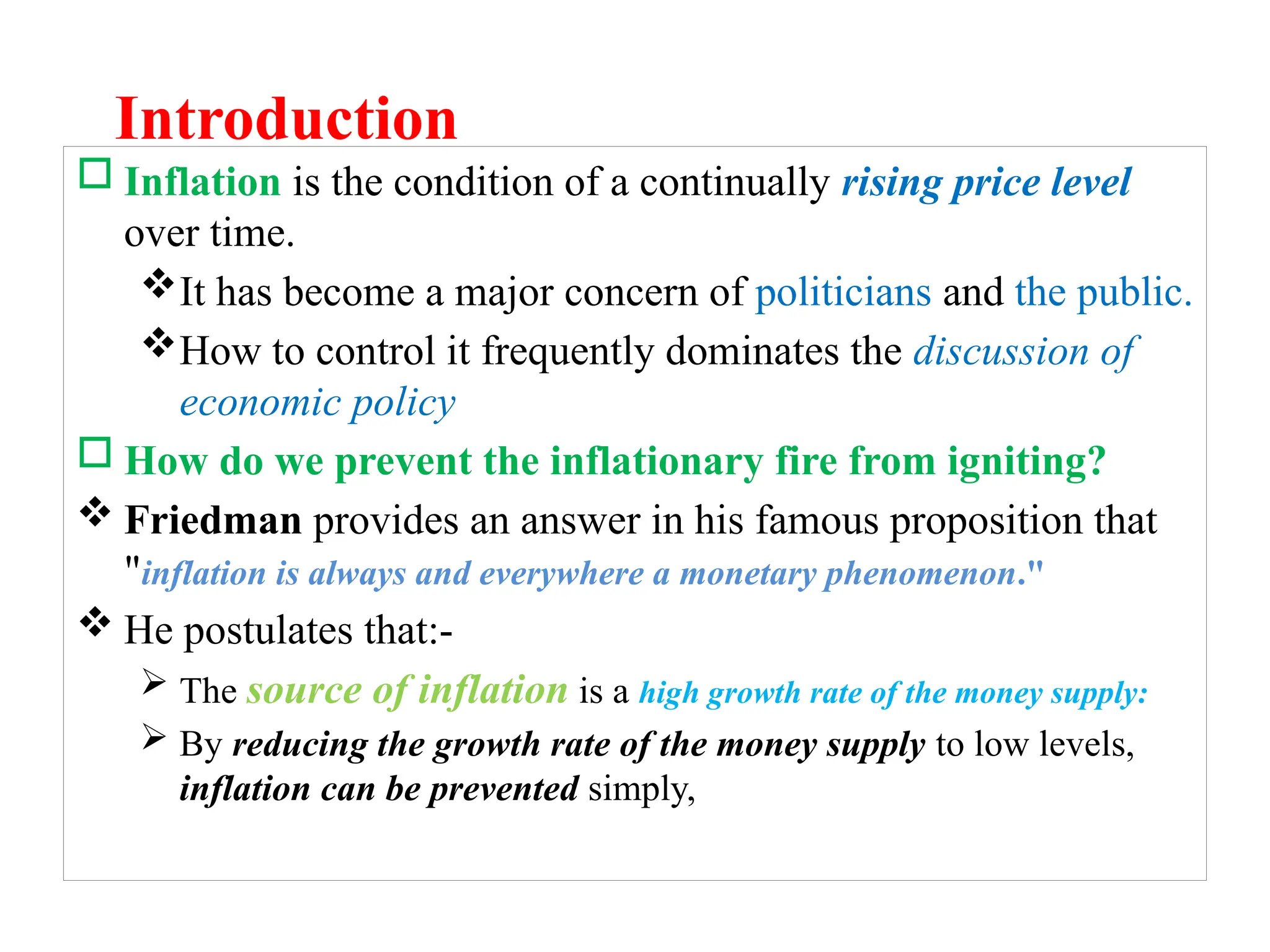 The impact of money supply on inflation | PPTX