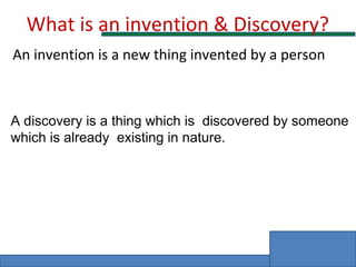 Inventions & Discoveries | PPT