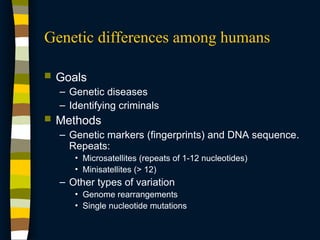 somatic vs germline and genetics vs genomics | PPT