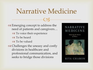 Crossing Boundaries, Unfolding Stories: Medical Humanities, Narratives, and Composition | PPT