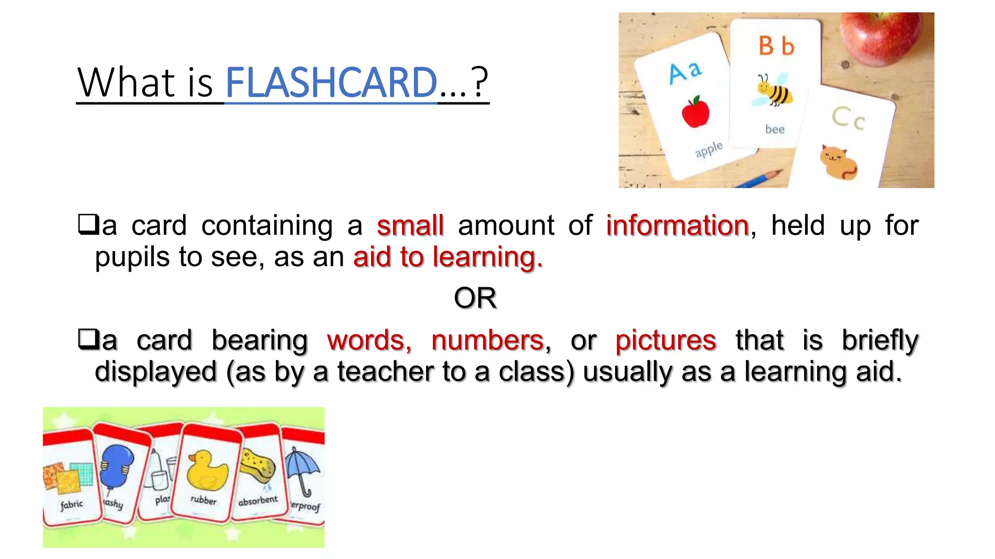 FLASHCARDS | PPTX