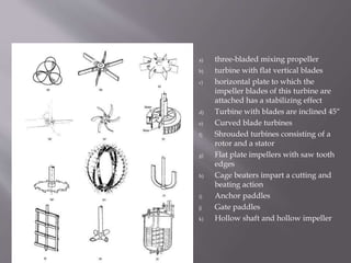 Mixing - Mechanical Operations | PPTX